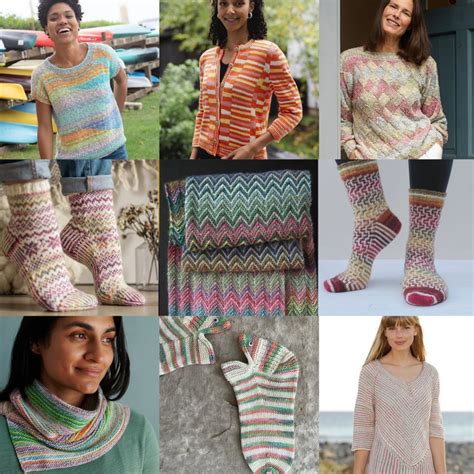 Free Self Striping Yarn Knitting Patterns Kiku Corner
