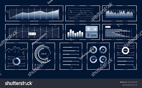 Graphs Charts Templates Big Set Business Stock Vector Royalty Free