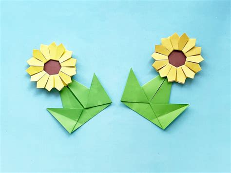 Construction Paper Origami Flower Easy Origami Flowers Tutorial Its