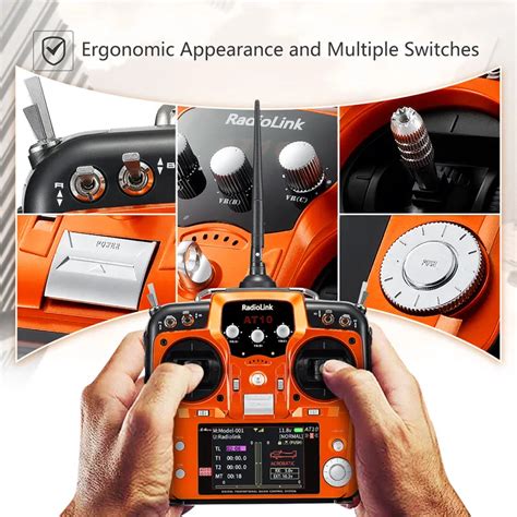 Radiolink AT10II 12 Channels RC Transmitter And Receiver LK Tronics