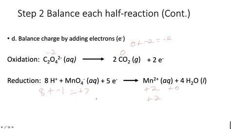 Balancing Redox Reactions In Acidic And Basic Conditions