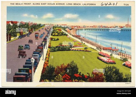 The Beach Front Along East Ocean Avenue Long Beach California