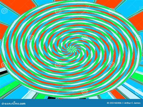 Abstract And Contemporary Digital Art Circle Style Pattern Design Stock