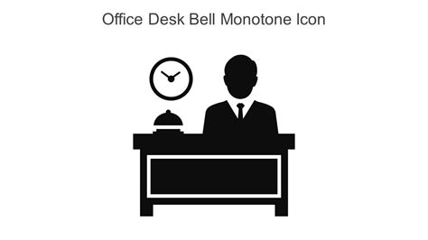 Office Desk Bell Monotone Icon In Powerpoint Pptx Png And Editable Eps Format PPT Sample
