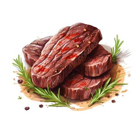 육즙이 가득한 쇠고기 구이 일러스트 Ai 생성 브라질 사람 스테이크 고기 Png 일러스트 및 이미지 에 대한 무료 다운로드 Pngtree