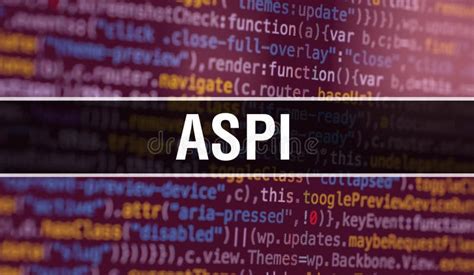 aspi with abstract technology binary code background digital binary