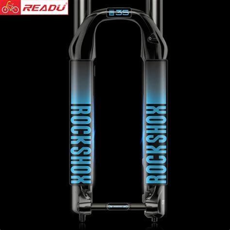 Readu 2021rockshox Xc35 산악 자전거 프론트 포크 데칼 자전거 프론트 포크 스티커 자전거 액세서리 바이크