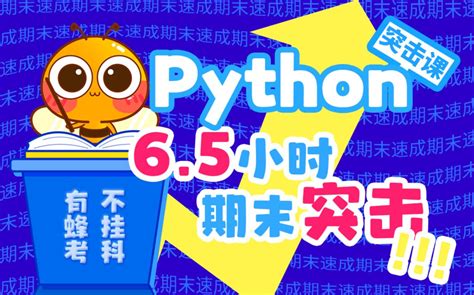 《python》65小时快速突击期末不挂科必备【蜂考】 蜂考 蜂考 哔哩哔哩视频