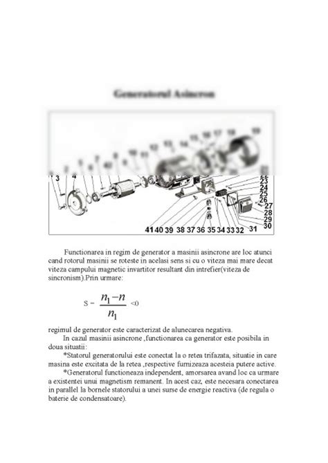 Referat Generatorul Asincron 405978