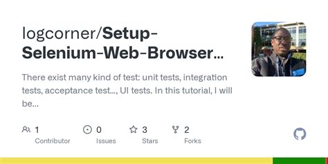 github logcorner setup selenium web browser automation and mvc there exist many kind