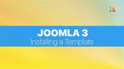 Joomla 3 Basics For Beginners Installing A Template Youtube