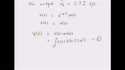 Example Convolution Integral Youtube