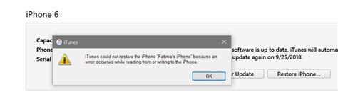 How To Fix An Error Occurred While Reading Writing To The Iphone On