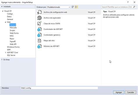 Angular How Add Npm Configuration File Template To My Visual Studio