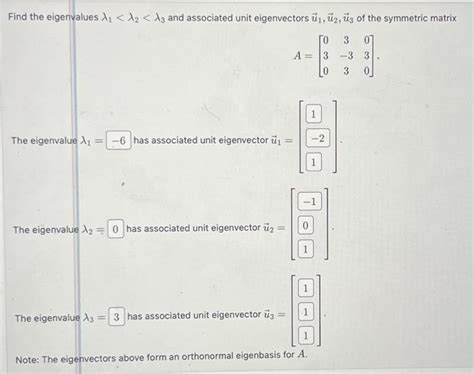 Solved Find The Eigenvalues λ1