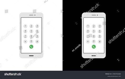 Smartphone Dial Keypad Numbers Letters Interface Stock Vector Royalty Free 2566781669