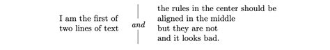 Tabularx How Can I Center Text On A Vertical Line In A Table TeX LaTeX Stack Exchange