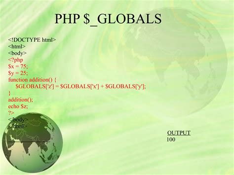 Php Lecture Notes Ppt Web Design And Html Internet
