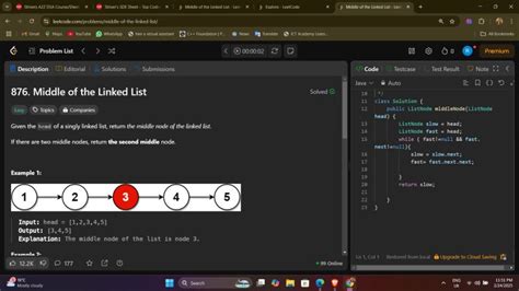 100daysofcode codingjourney linkedlist leetcode developerlife