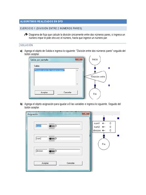Algoritmos Dividir 2 Numeros Pares Pdf Algoritmos Ingeniería De