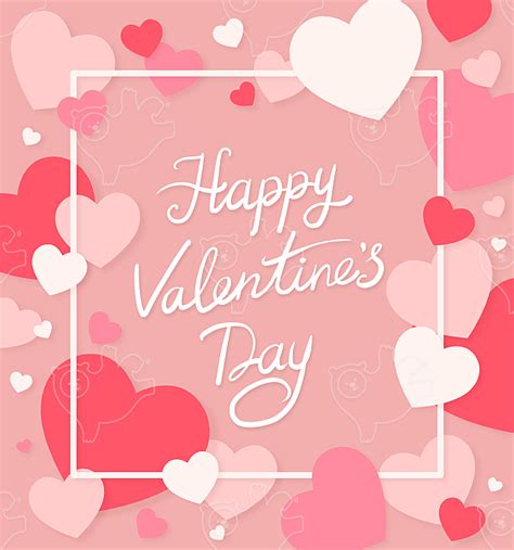 하트 프레임과 글자가 있는 발렌타인데이 일러스트 Geami 네이버 Ogq마켓