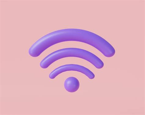 Premium Photo Wifi Icon On Pink Background Wireless Internet Wifi Symbol Wireless Network Icon