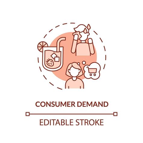 Editable Consumer Demand Icon Representing Heatflation Concept Isolated Vector Thin Line