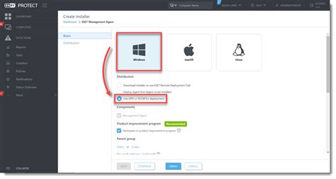 Kb7736 Deploy The Eset Management Agent Via Sccm Or Gpo Windows