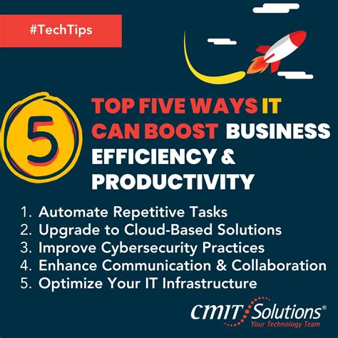 Techtips Businessit Efficiency Productivity Techsolutions Cmit