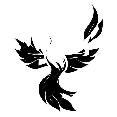 Premium Vector Stylized Vector Illustration Of A Bird In The Form Of Wings