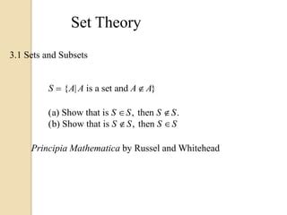 Set Theory And Relation PPT