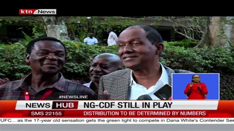 Ng Cdf To Be Distributed According To Number Of Wards In The Constituency Youtube