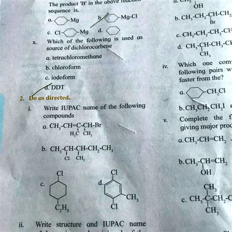 Solved Iupac Name Of Ch3 Ch Ch Ch2 Oh