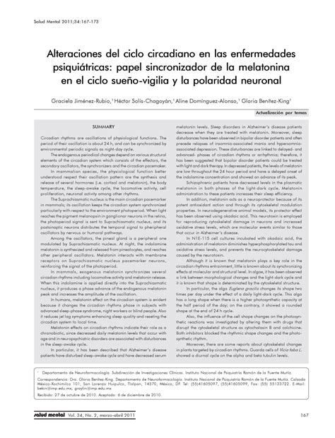 Pdf Circadian Cycle Alterations In Psychiatric Diseases Melatonin Role As A Synchronizer Of