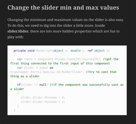 Number Slider And Input Parameters Grasshopper Mcneel Forum