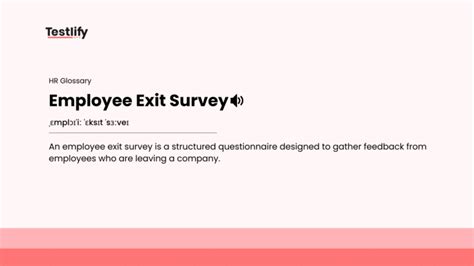 What Is Employee Exit Survey HR Glossary Testlify