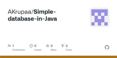 Github Akrupaasimple Database In Java