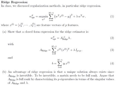 Ridge Regression In Class We Discussed