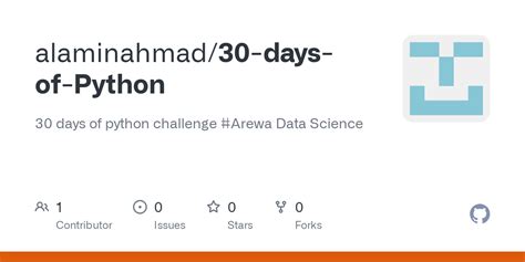 Github Alaminahmad30 Days Of Python 30 Days Of Python Challenge