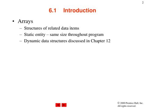 Ppt Chapter 6 Arrays Powerpoint Presentation Free Download Id