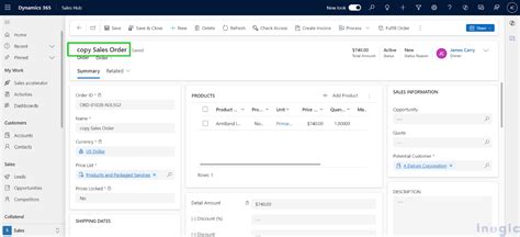 Clone Dynamics 365 Crm Sales Order Records Along With Their Related Invoice Records Microsoft