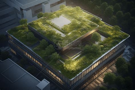 现代建筑的绿色屋顶高清图片下载 正版图片600111852 摄图网