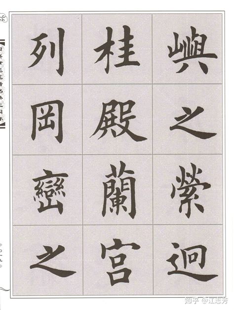 欧体楷书《滕王阁序》高清打印临摹字帖 知乎