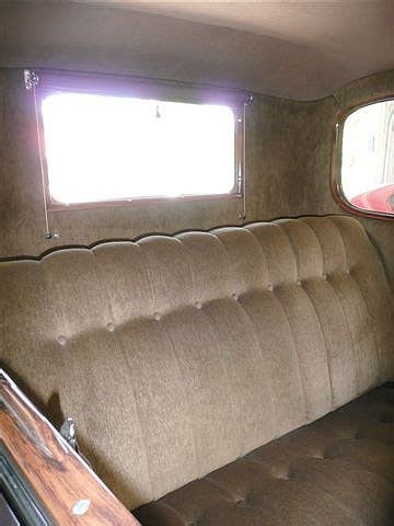 1931 Ford Deluxe Coupe Interior Rear Seat And Headliner Lebaron