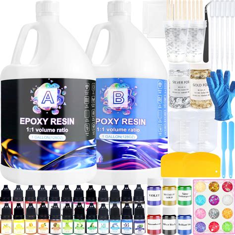 Epoxy Resin 2 Gallon Kit Clear Resin Epoxy Resin Kit High Gloss No Bubbles
