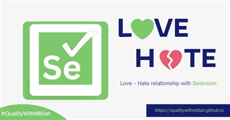 Love Hate Relationship With Selenium Automation Quality With Millan
