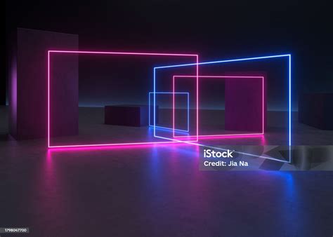 검은색 빛나는 배경이 있는 3d 네온 조명 효과 0명에 대한 스톡 사진 및 기타 이미지 0명 3차원 형태 각도 Istock