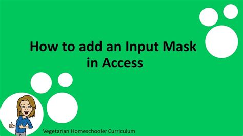 How To Add An Input Mask In Access YouTube