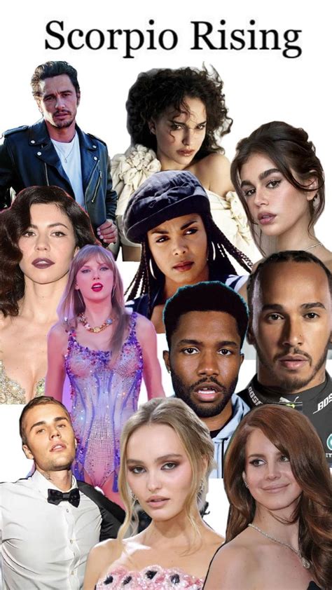 Scorpio Rising Celebrities Escorpio Horoscopos Tauro