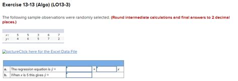 Solved Exercise 13 13 Algo Lo13 3the Following Sample